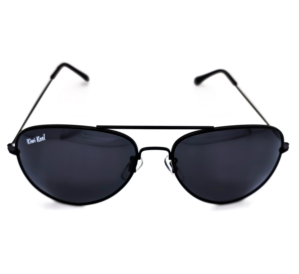 "Atlanta" Polarized Metal Aviator Sunglasses - Black – KiwiKool.Co